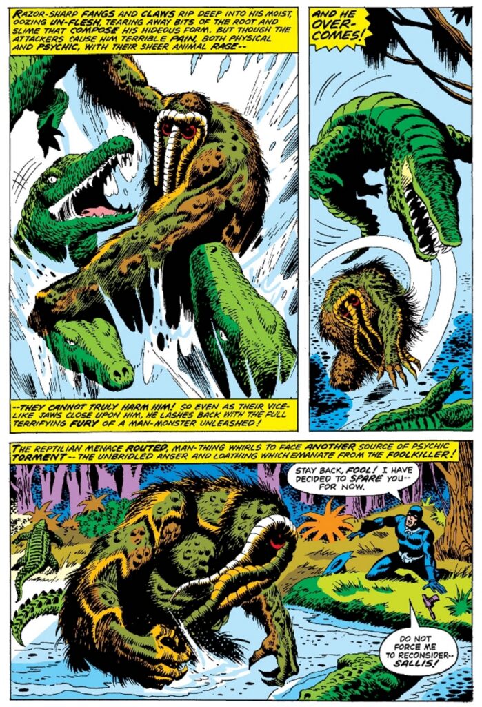 Swamp Monsters & the Counterculture in the Man-Thing Omnibus - Comic ...